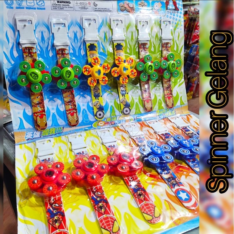 Jual Mainan Anak Spinner Gelang Berputar Avengers Spiner Edukasi Motori ...