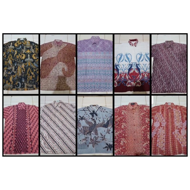Jual Baju Batik Pria Second | Bekas | Dewasa | Lengan Pendek | Lengan ...