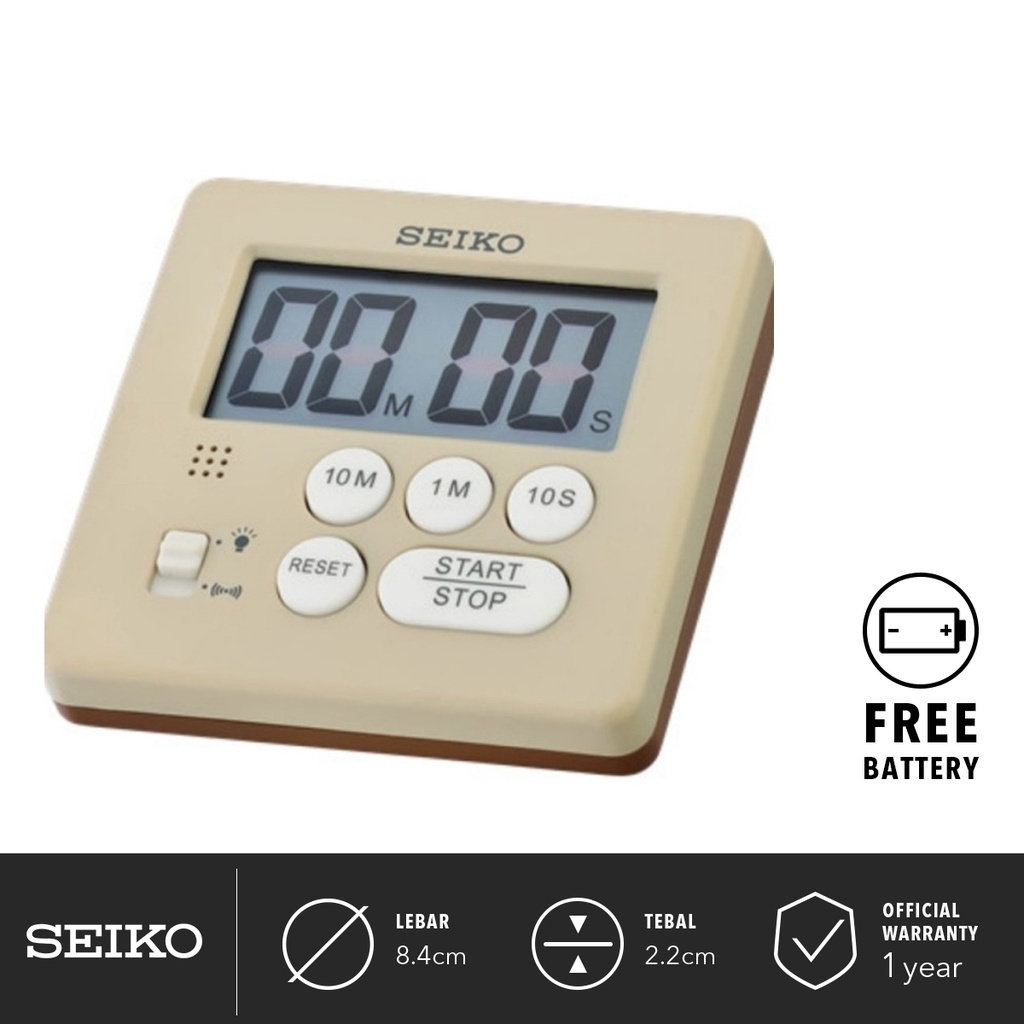 Jual TokoDuaCici Digital kitchen Timer Seiko Stopwatch & Timer QHY002B ...