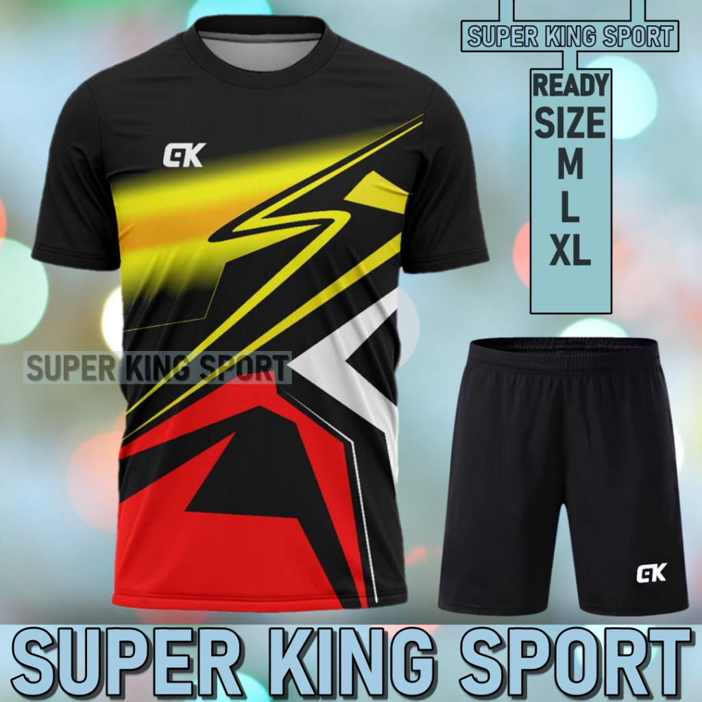 Jual SUPER KING SPORT (COD) Baju Olahraga Printing | Badminton | Bola ...