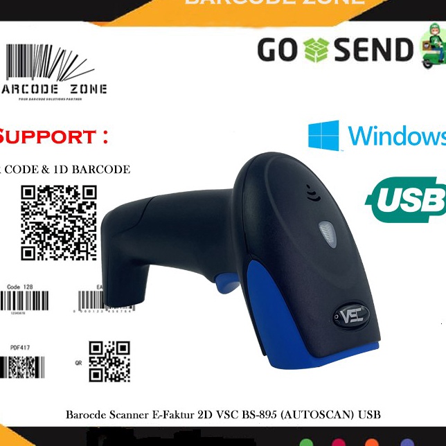 Jual Murah Banget 2D BARCODE SCANNER E-FAKTUR VSC BS-895 (QR CODE ...