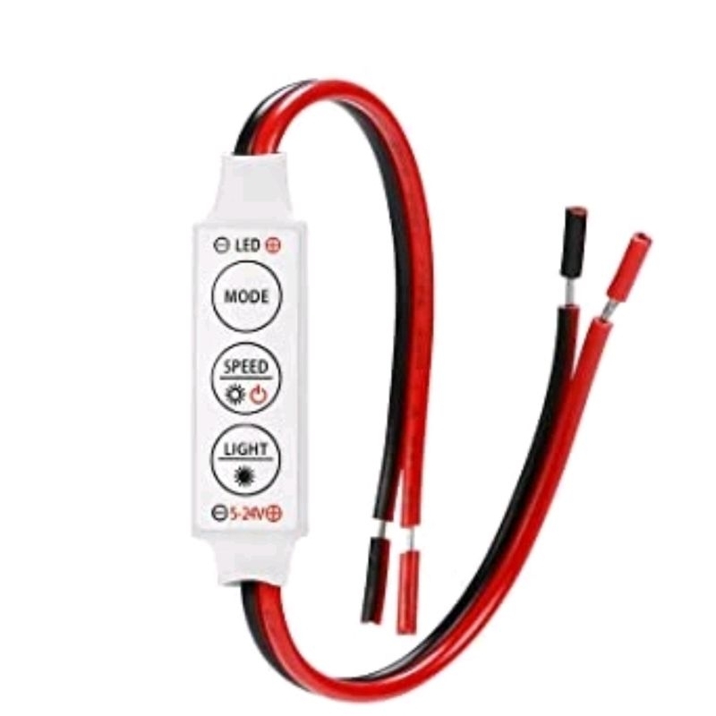 Jual LED Dimmer Controller 5V-12V-24V Led Strip Modul Kedip 1 Jalur ...