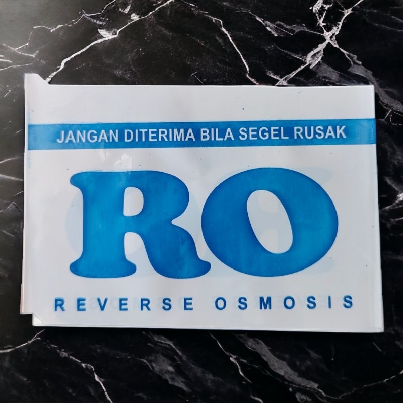 Jual Segel Galon RO Putih Tulisan Biru 200 Lembar | Shopee Indonesia