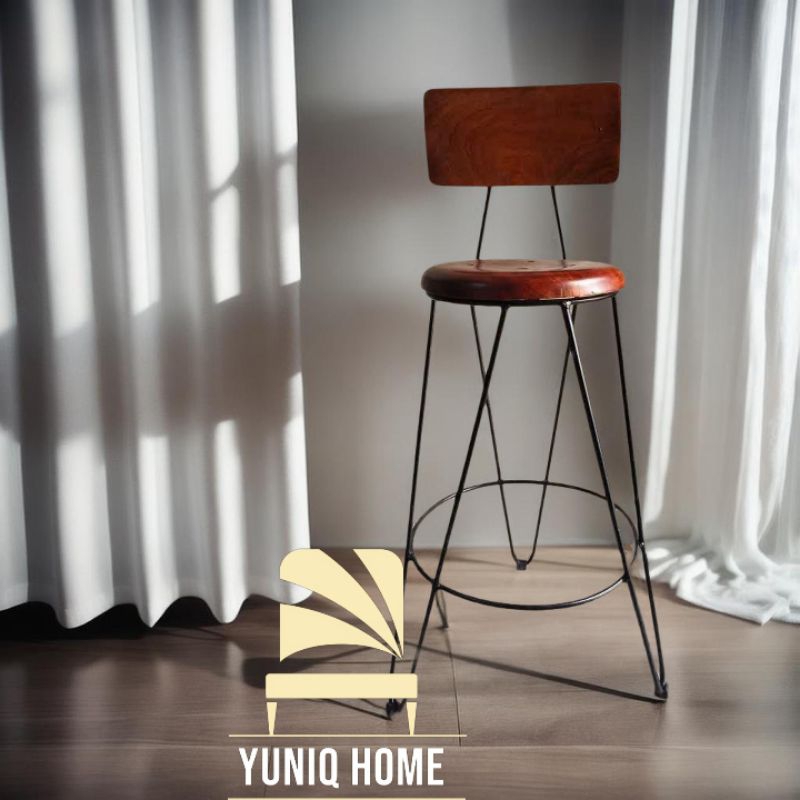 Jual kursi kafe sandar 60 cm bangku kafe sandar bangku cafe kursi cafe ...