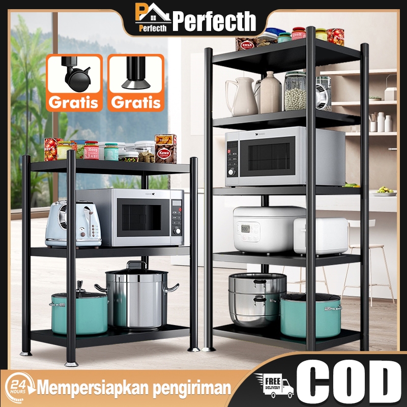 Jual Rak Susun Serbaguna Stainless Steel Rak Dapur Multi-Lapisan Rak ...