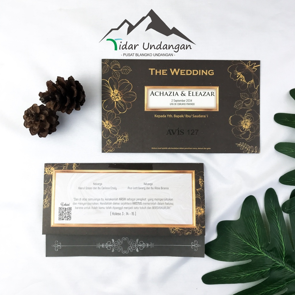 Jual TIDAR UNDANGAN BLANGKO UNDANGAN PERNIKAHAN KOSONG AVIS 127 ...