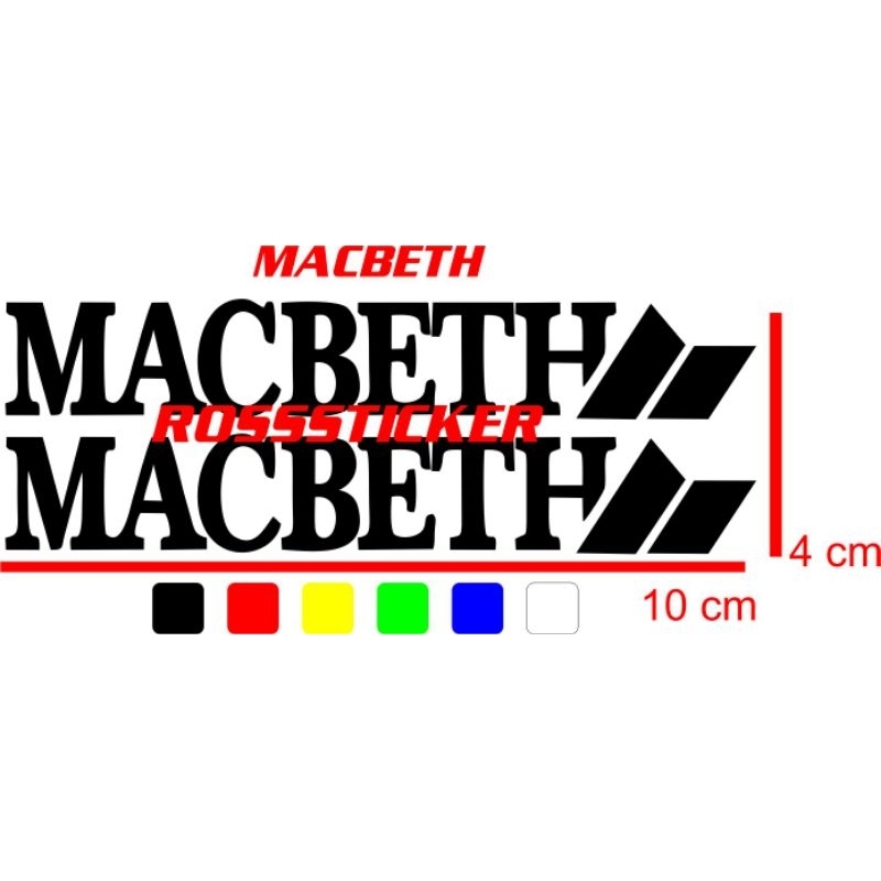 Jual cutting sticker macbeth logo brand, isi 2pcs | Shopee Indonesia