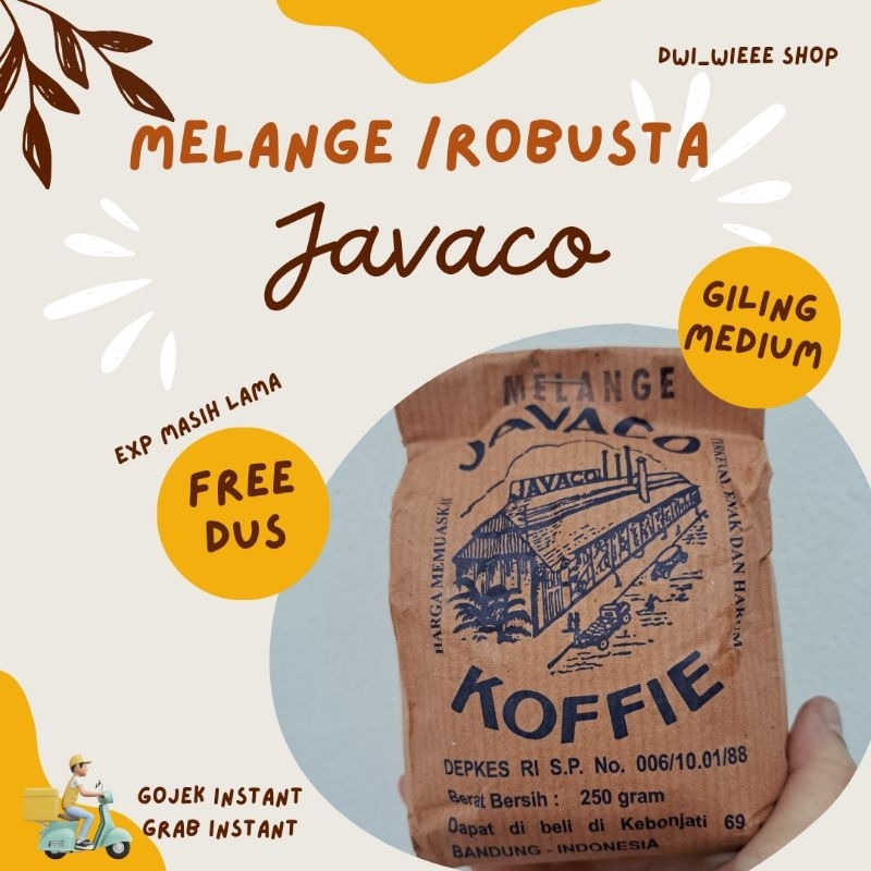 Jual KOPI JAVACO BANDUNG MELANGE (ROBUSTA) 250GR MEDIUM | Shopee Indonesia