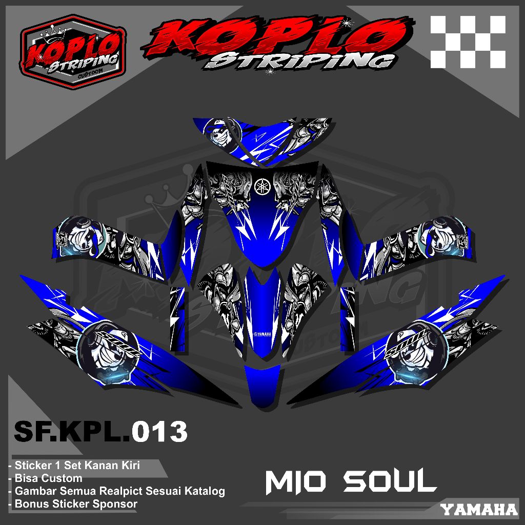 Jual Stiker Decal Full Body Motor Yamaha Mio Soul - Stiker Decal Full ...