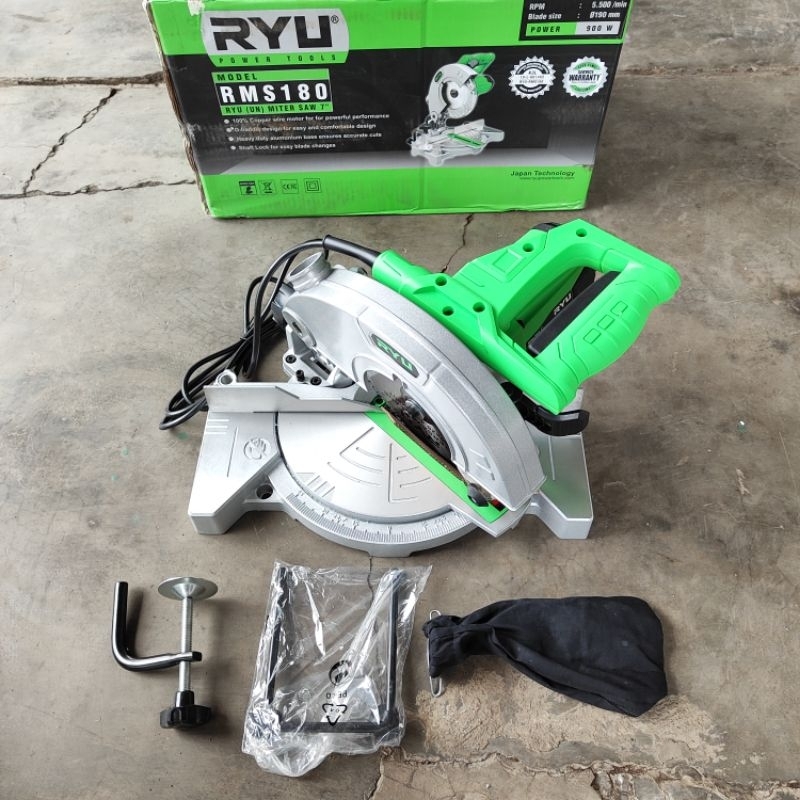 Jual RYU RMS180 RMS 180 Mesin Mitre Miter Mitter Saw Gergaji Potong ...