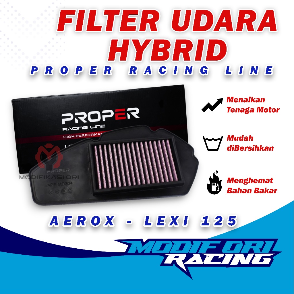 Jual LEXI 125 - AEROX OLD FILTER UDARA YAMAHA RACING PROPER | Shopee ...