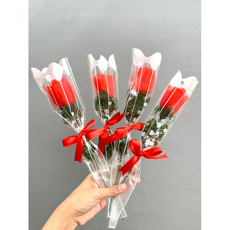 Jual Bunga mawar artificial/ 1 tangkai warna Merah/bunga Hari guru ...