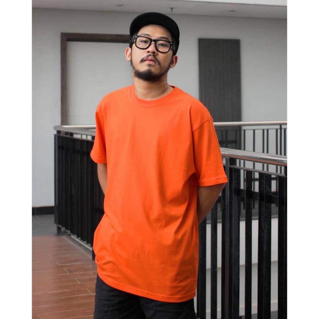 Jual Tshirt Orange Merchcons - Basic 24s | Shopee Indonesia