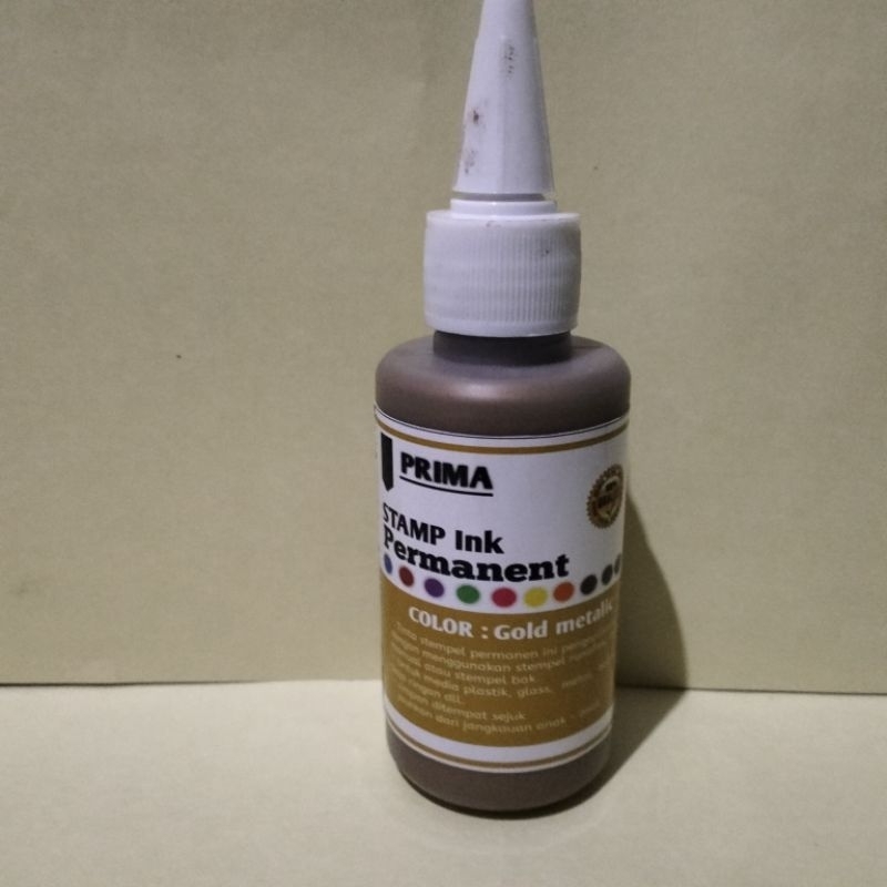 Jual Tinta Stempel Gold/Emas Metalik untuk media plastik,glass,metal ...
