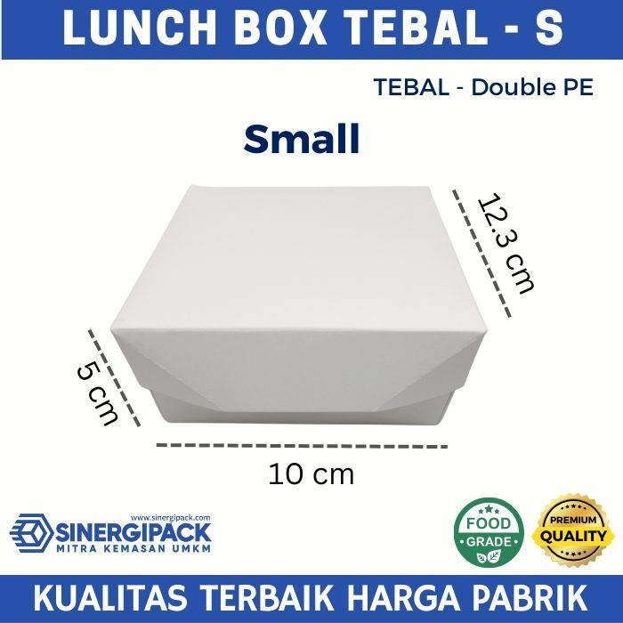 Jual Lunch Box Small TEBAL - Kotak Makan, Paper Lunch Box S TEBAL ...