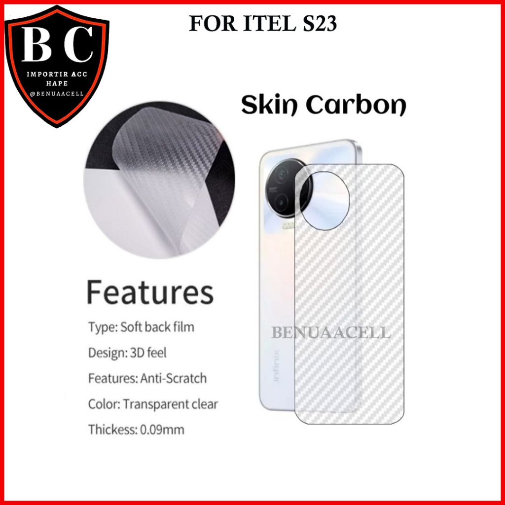 Jual SKIN CARBON ITEL RS4 ITEL P55 NFC P55 5G ITEL S25 S25 ULTRA S23 ITEL A70 A60 A60S 4G ITEL ...
