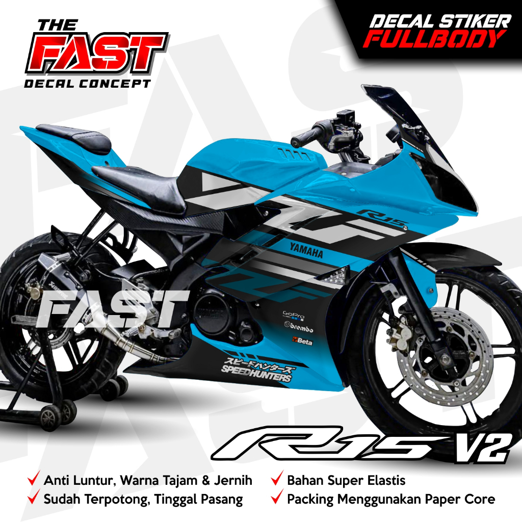 Jual Decal R15 V2 Sticker Striping Fullbody TERBARU Decal Yamaha R15 V2 ...