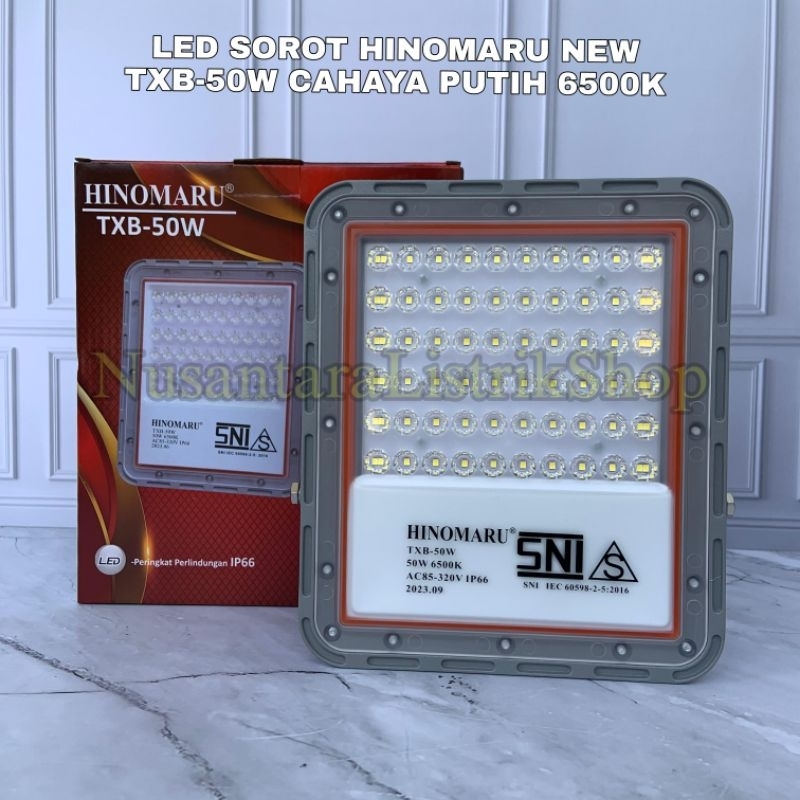 Jual Lampu Sorot Led Flood Light 50 Watt Hinomaru TXB-50W IP66 Cahaya Putih | Shopee Indonesia