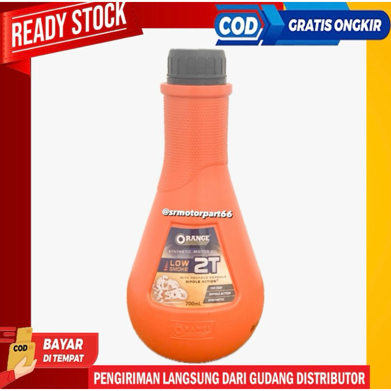 Jual OLI SAMPING MEREK ORANGE (SYNTHETIC MOTOR OIL LOW SMOKE 2T ...
