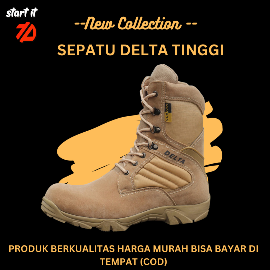 Jual Sepatu Delta 8 Inci Tactical Army Boots Sepatu Boots PDL Delta ...