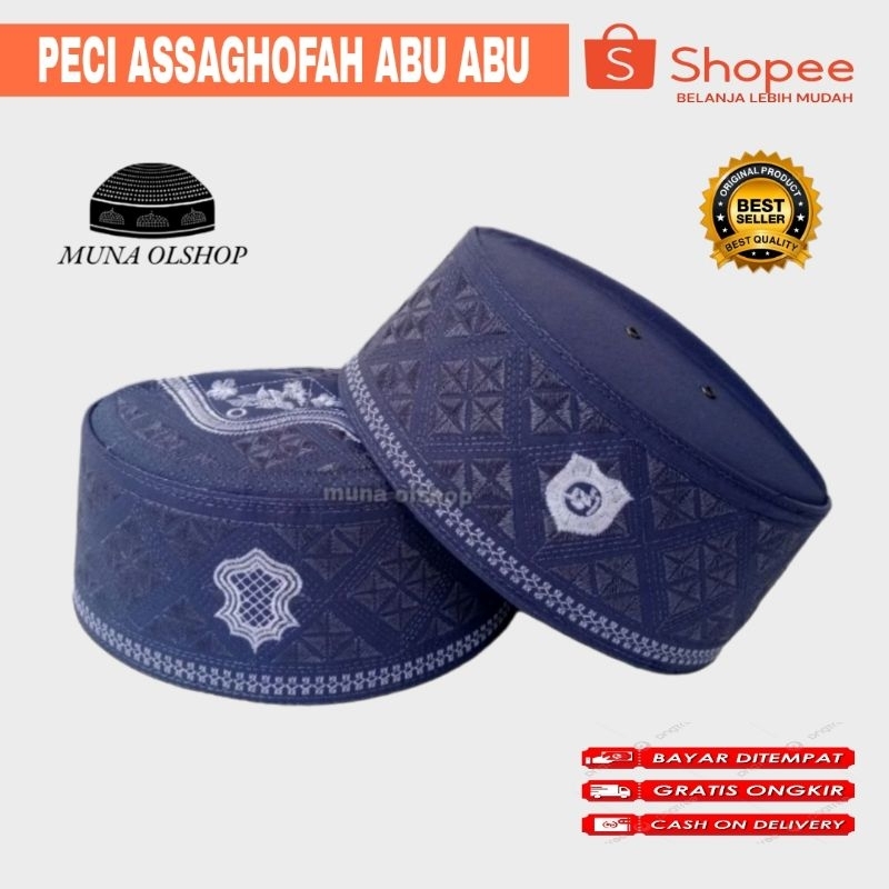 Jual PECI SONGKOK KOPYAH ASSAGOFAH ABU-ABU | Shopee Indonesia