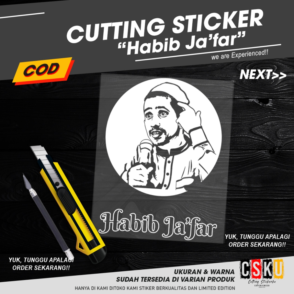 Jual Cutting Sticker Habib Ja'far Variasi Motor Mobil Aksesoris Bodi ...