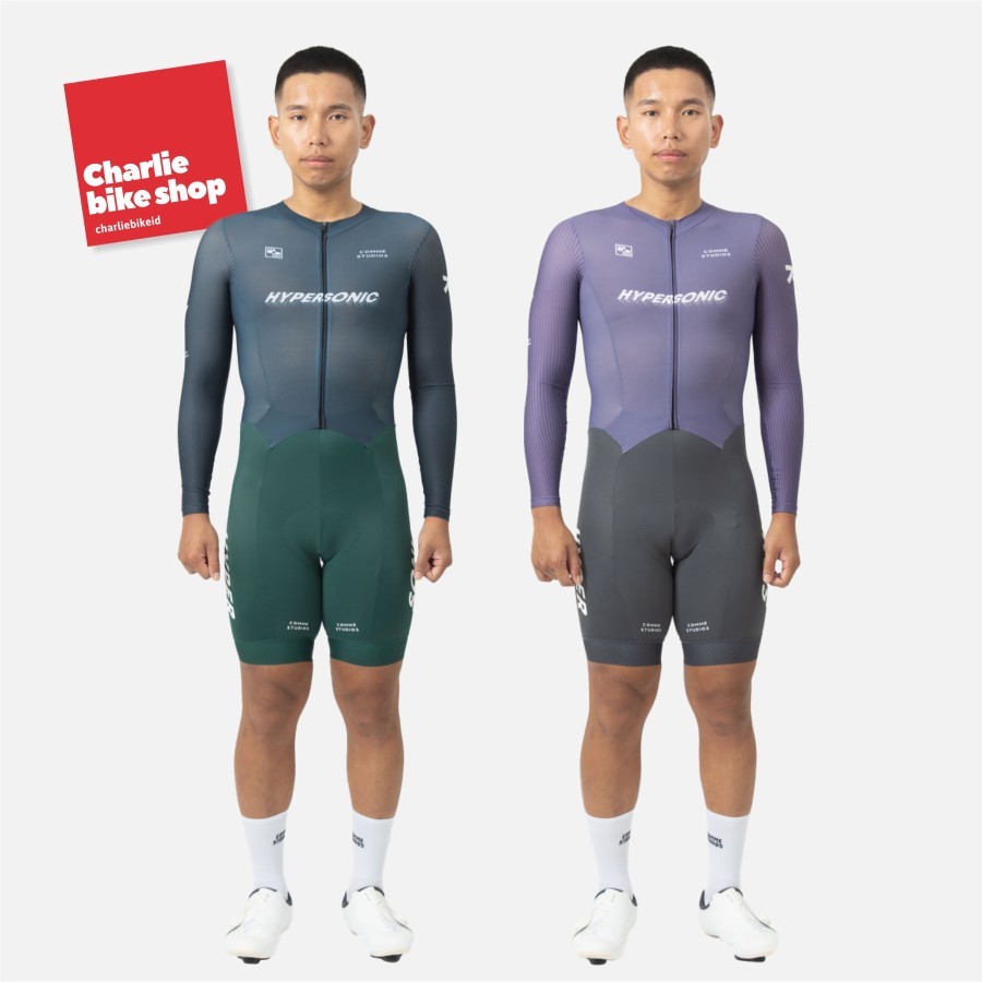 Jual Comme Studios HYPERSONIC 2.0 Long Sleeve Man Pria - Skinsuit Aerosuit - Jersey Bib Sepeda ...