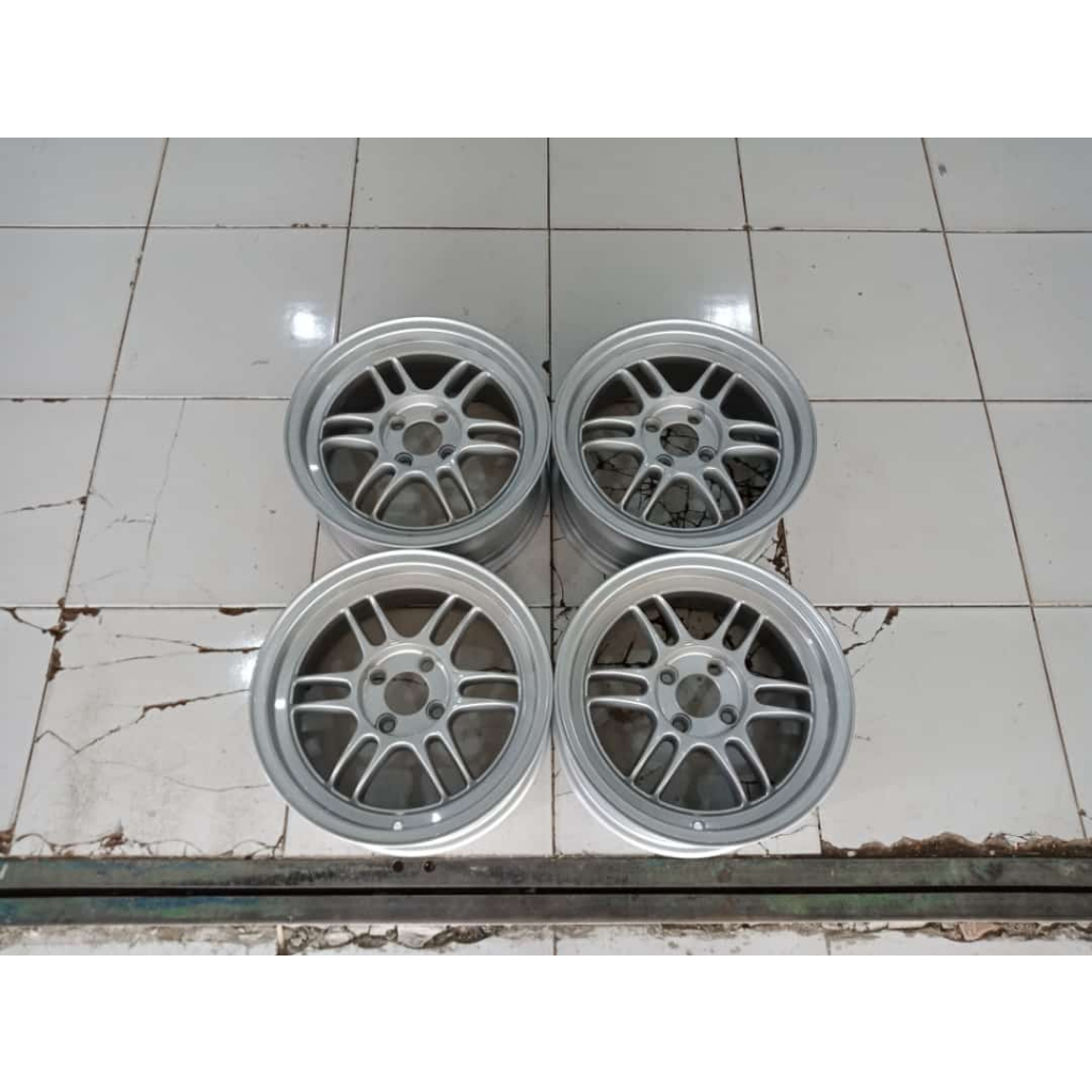Jual pelek racing jdm enkei RPF01 ring 15x7 et 41 pcd 4x100 cocok untuk brio agya yaris vios ...