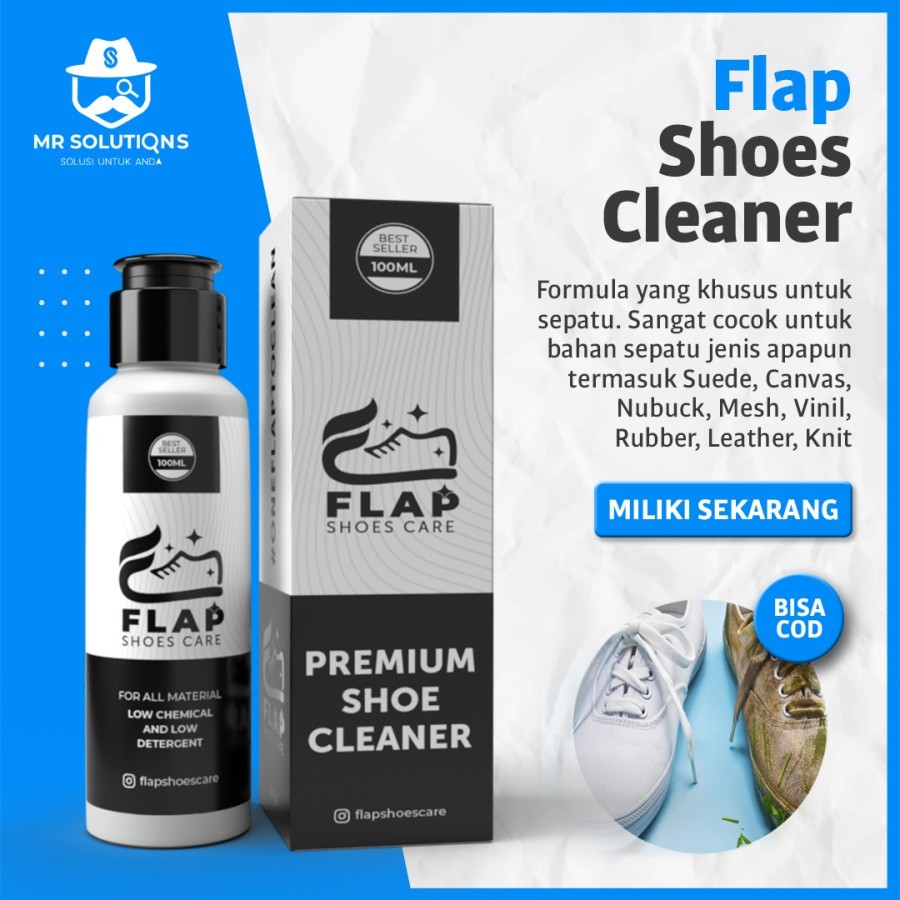 Jual Shoe Cleaner Flap Shoes Cleaner Kit Perawatan Cairan Pembersih ...
