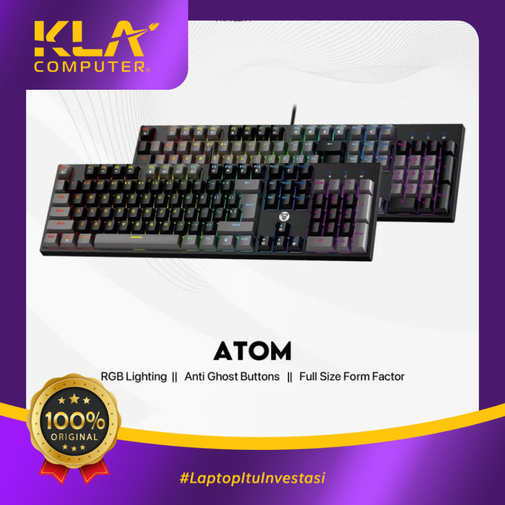 Jual Fantech ATOM MK886 Full Keys RGB Mechanical Keyboard Gaming ...