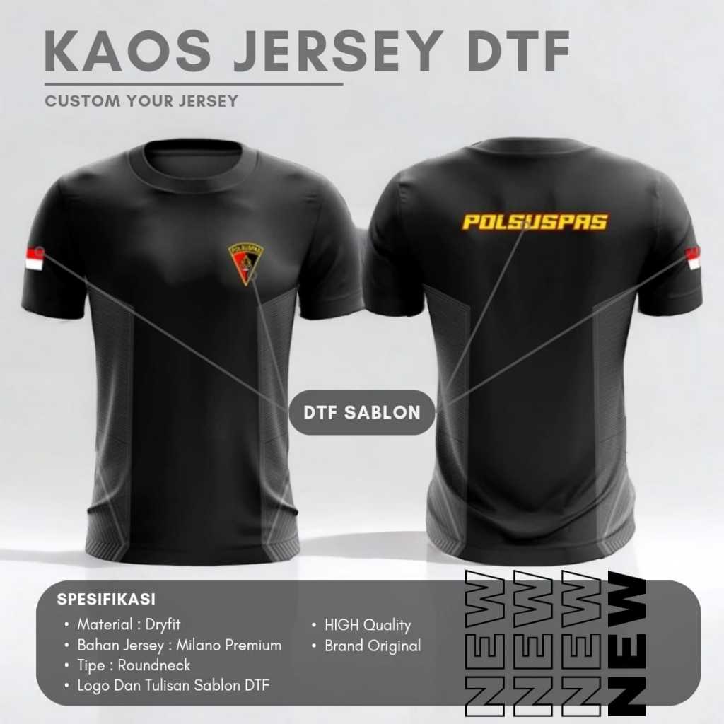 Jual KAOS JERSEY/ Kaos Polsuspas / Jersey Polsuspas / Kaos Jersey ...