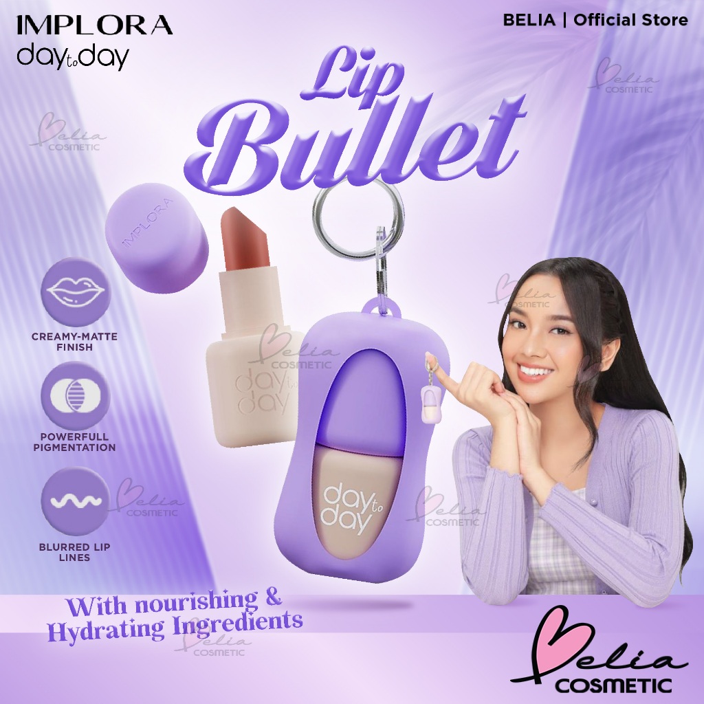 Jual BELIA IMPLORA Day to Day Key-Chain Lip Bullet | Lipstick | Mini ...