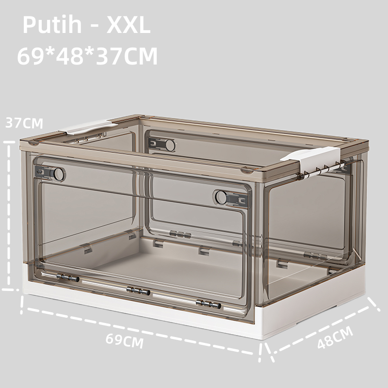 Jual Transparan Storage box Foldable Penyimpanan Box Kapasitas ekstra ...