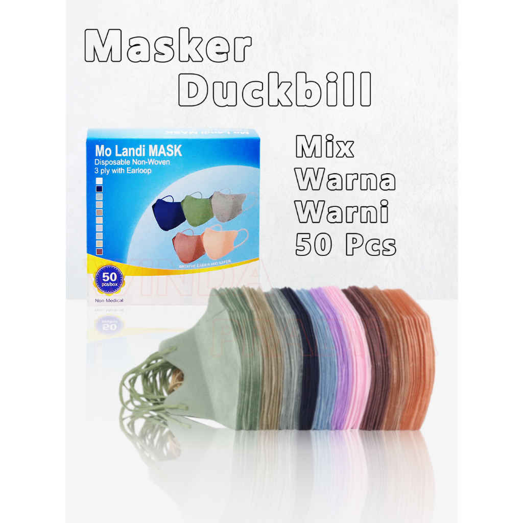 Jual Duckbill Mix Warna WarniWEMAZE Untuk Dewasa Original Isi 50 pcs per box | Shopee Indonesia