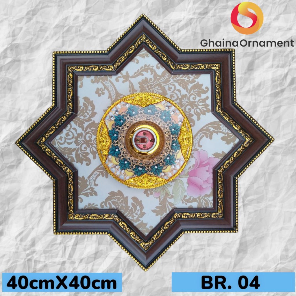 Jual Ornament Lampu Plafon PVC Fitting hias Plafon UKURAN 40cmX40cm ...