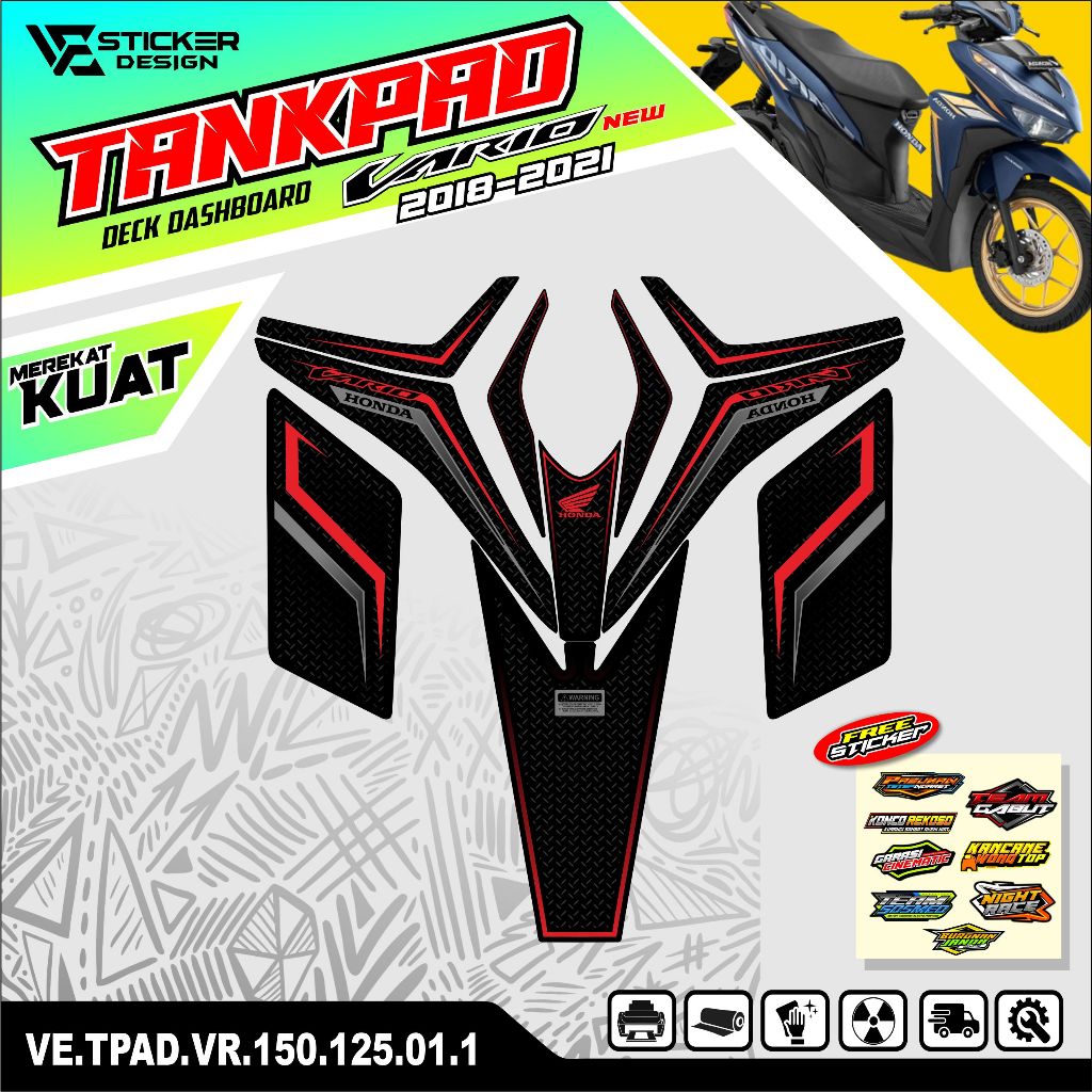 Jual Stiker Dashboard Tankpad Vario 125 / 150 2018 2019 2020 2021 (Body ...