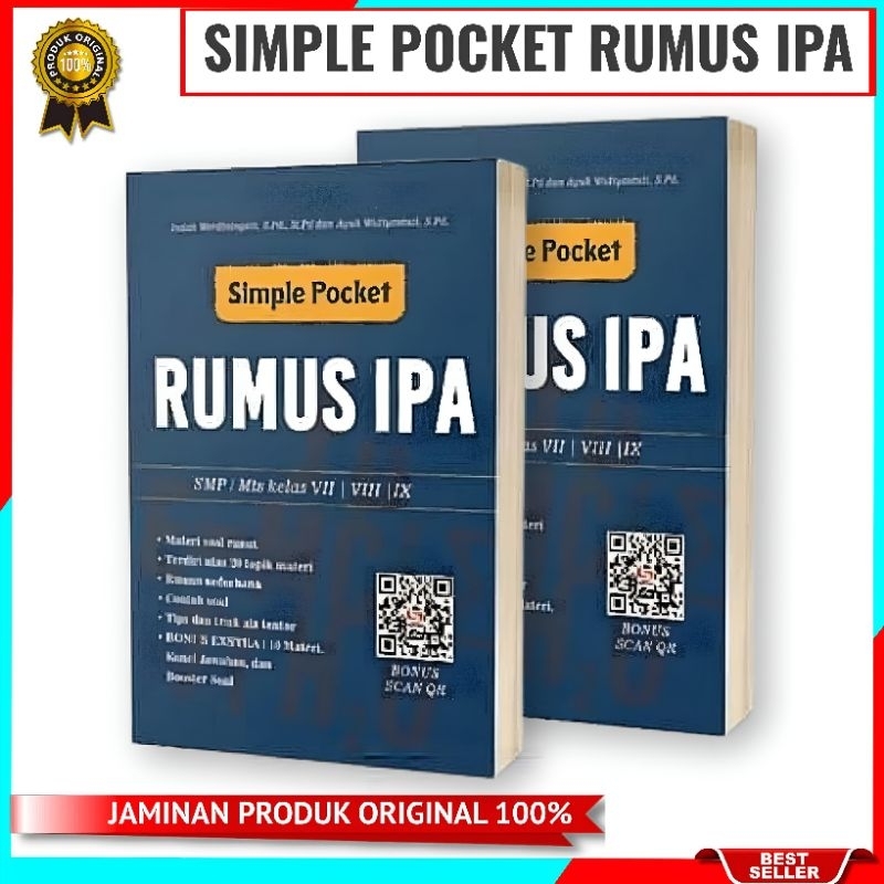 Jual BUKU SIMPLE POCKET RUMUS IPA SMP/MTS KELAS VII, VIII, IX | Shopee ...
