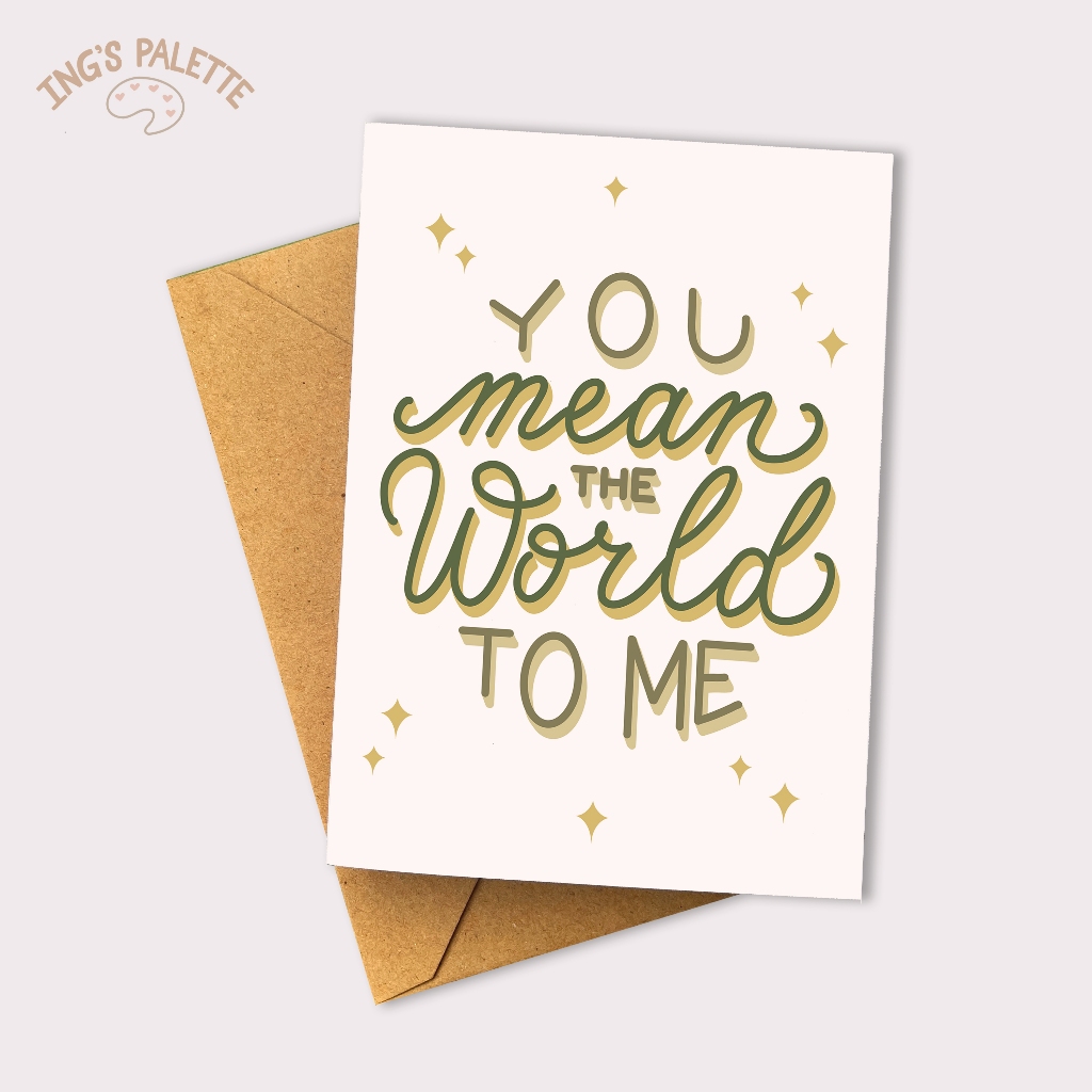 Jual Ing's Palette Greeting Card - GL02 | Kartu Ucapan Lettering ...