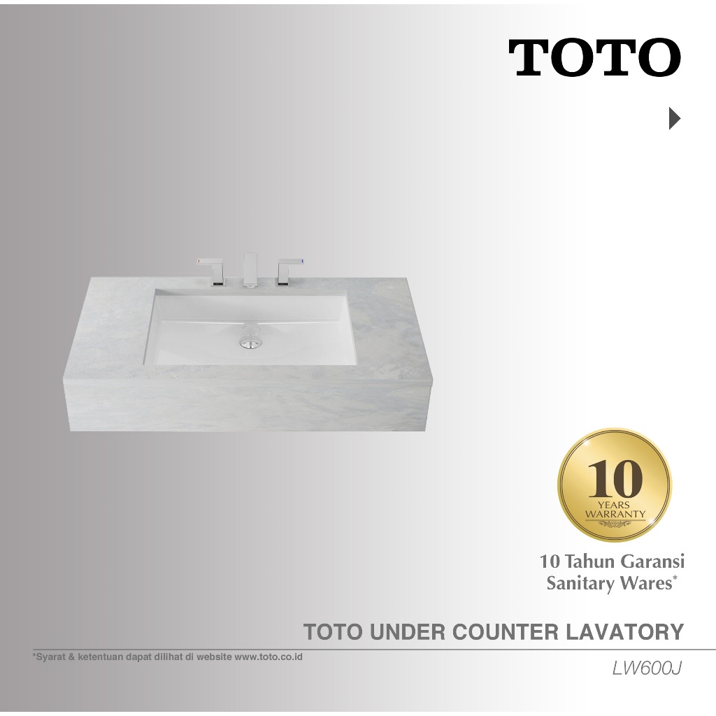 Jual TOTO Under Counter Lavatory / Wastafel LW600J | Shopee Indonesia