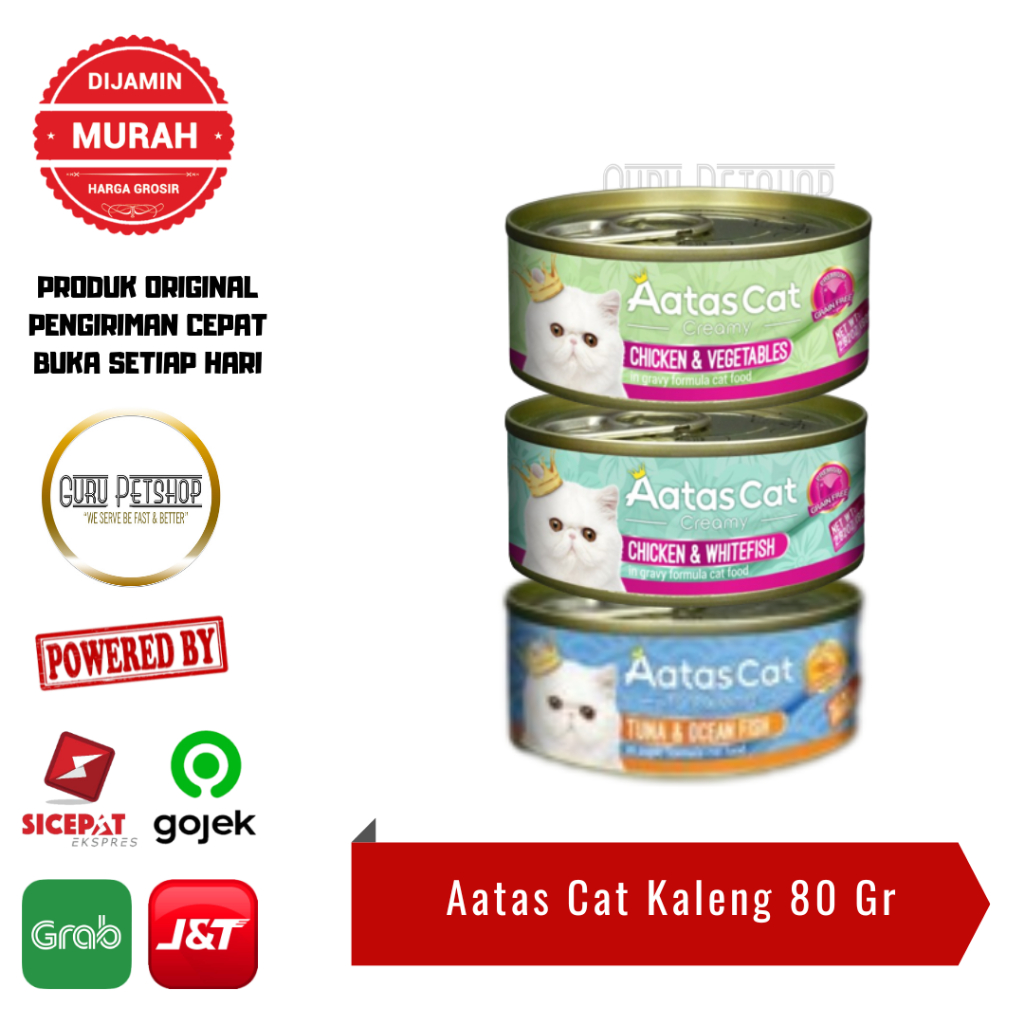 Jual Aatas Cat Kaleng 80 Gr / Makanan Basah Kaleng Kucing | Shopee ...