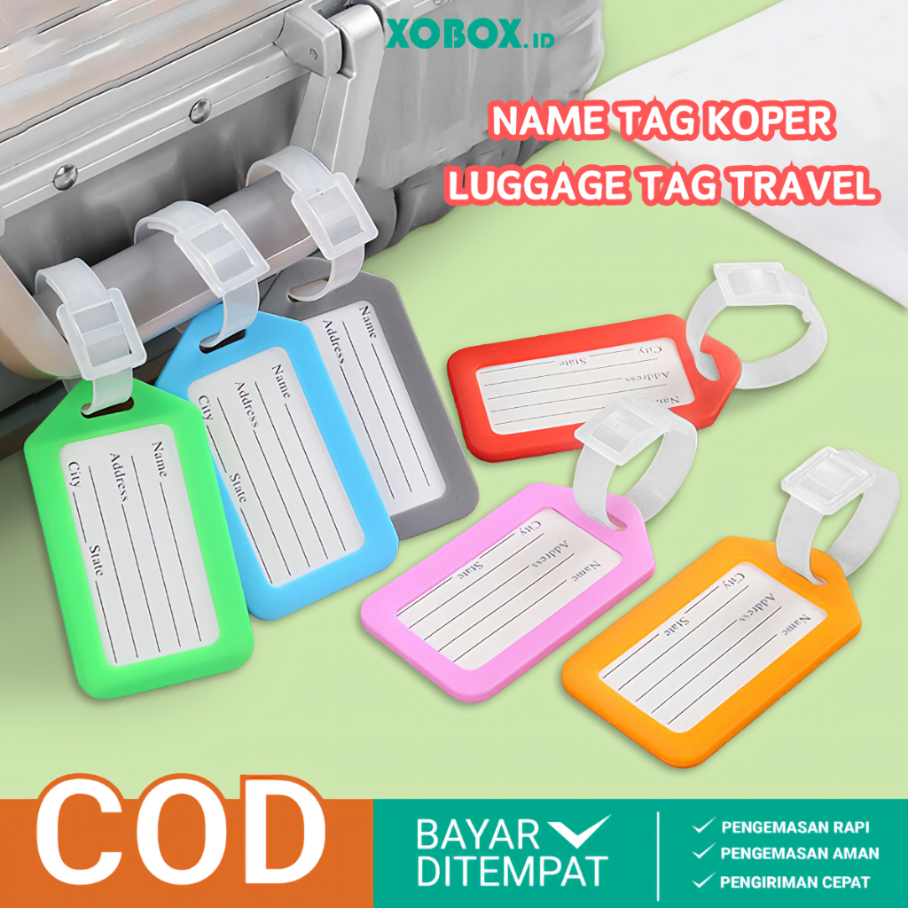 Jual Gantungan Koper Luggage Tag Travel Label Nama Tas Bagasi Nametag ...