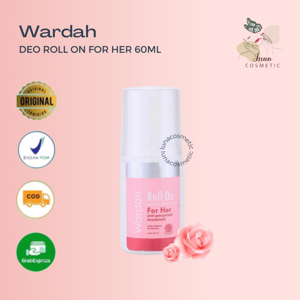 Jual WARDAH DEO ROLL ON FOR HER 60ML | Shopee Indonesia