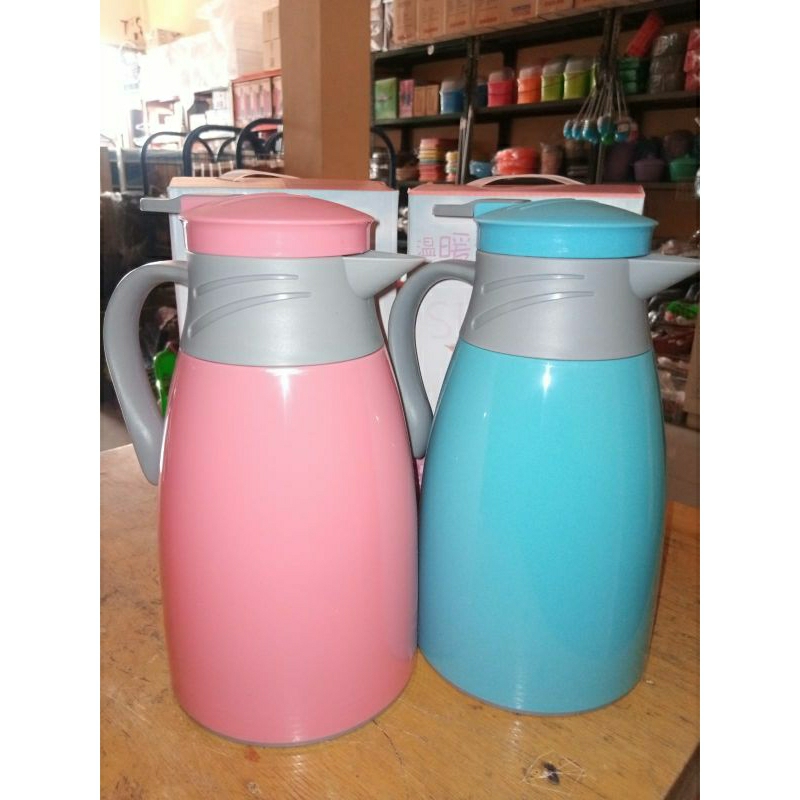 Jual TERMOS /TEKO PINGUIN KAPASITAS 1 LITER READY WARNA PINK & BIRU ...