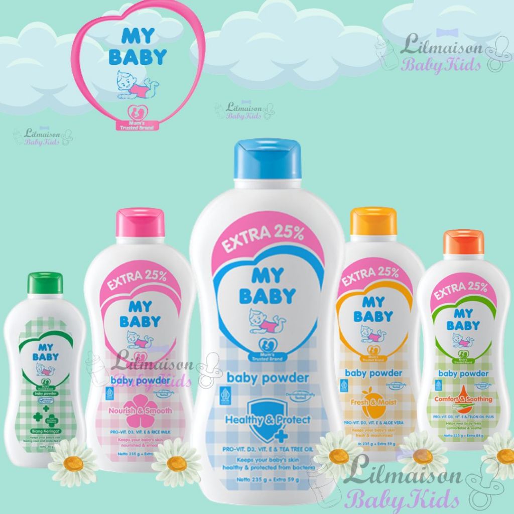Jual [Lilmaison] MY BABY Powder Bedak Bayi Biang Keringat/Fresh & Moist ...