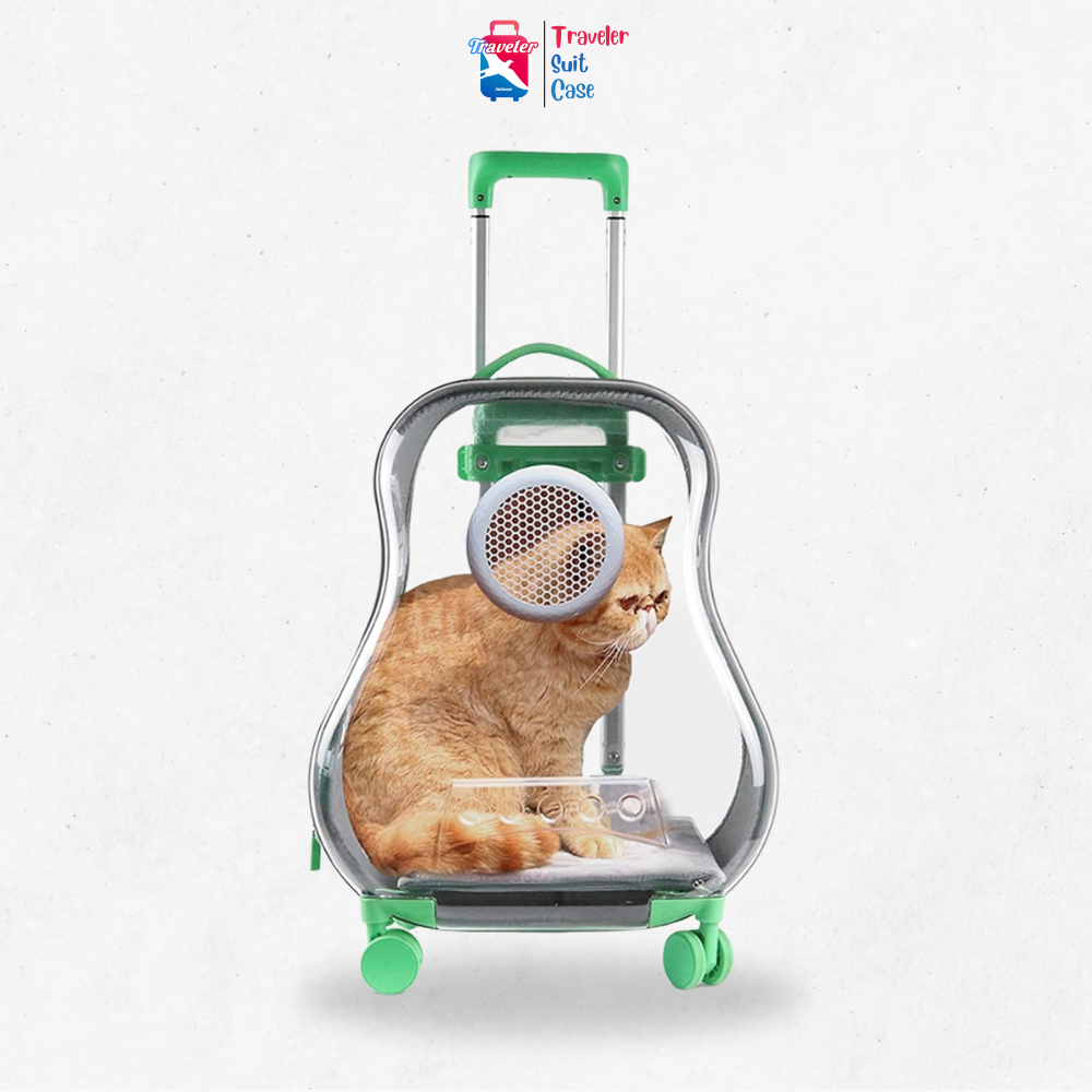 Jual Trolley Anjing Kucing / Troli Lipat / Pet Stroller Model Polos ...