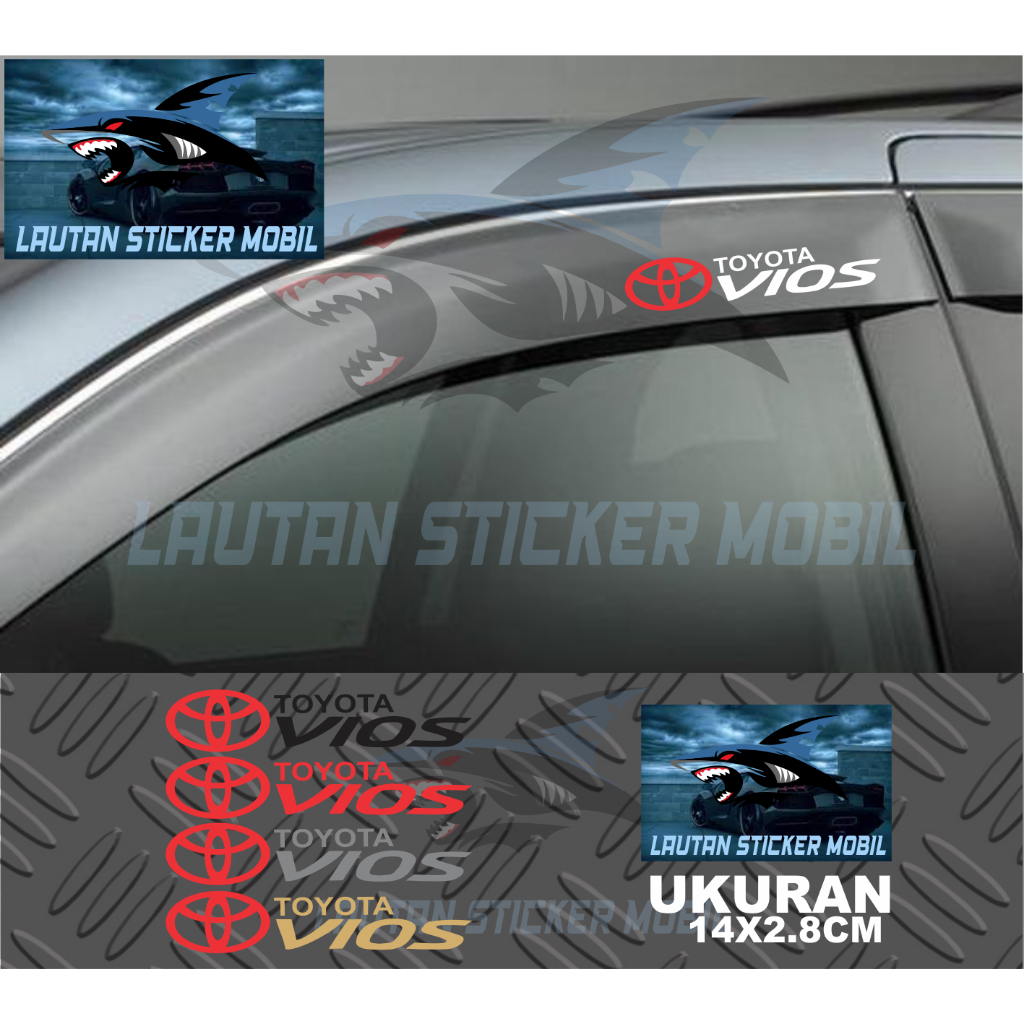 Jual stiker talang air mobil vios cutting sticker talang air mobil ...