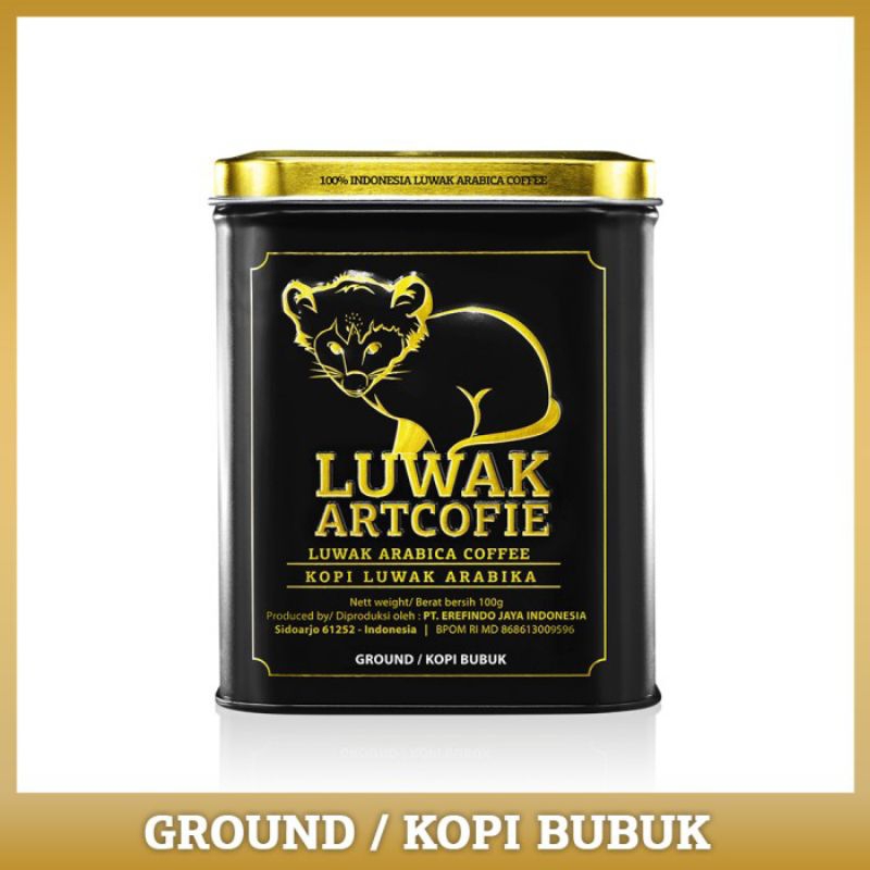 Jual Artcofie kopi luwak arabica tin box ground coffee 100gr |kopi ...