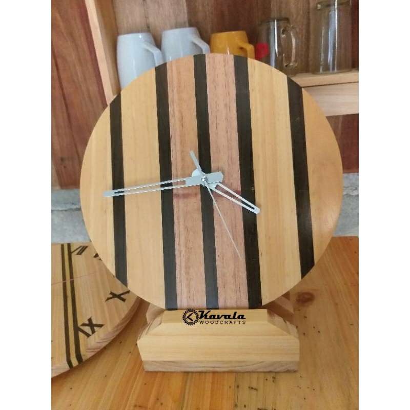 Jual Jam Dinding Kayu Asli Aesthetic Romawi Arabic Kayu Sonokeling dan ...