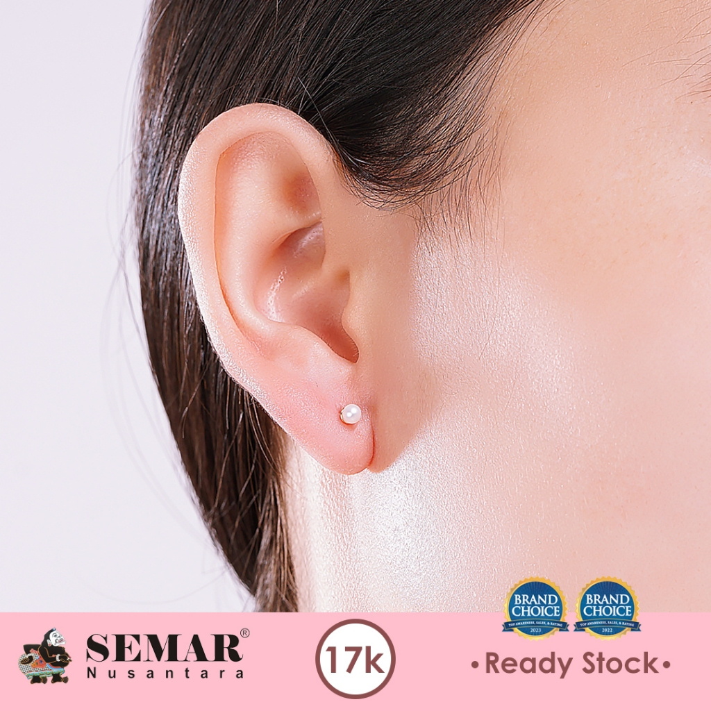 Jual Anting Emas Toge Korea Micha Super Ringan Gold 17K Semar Nusantara ...