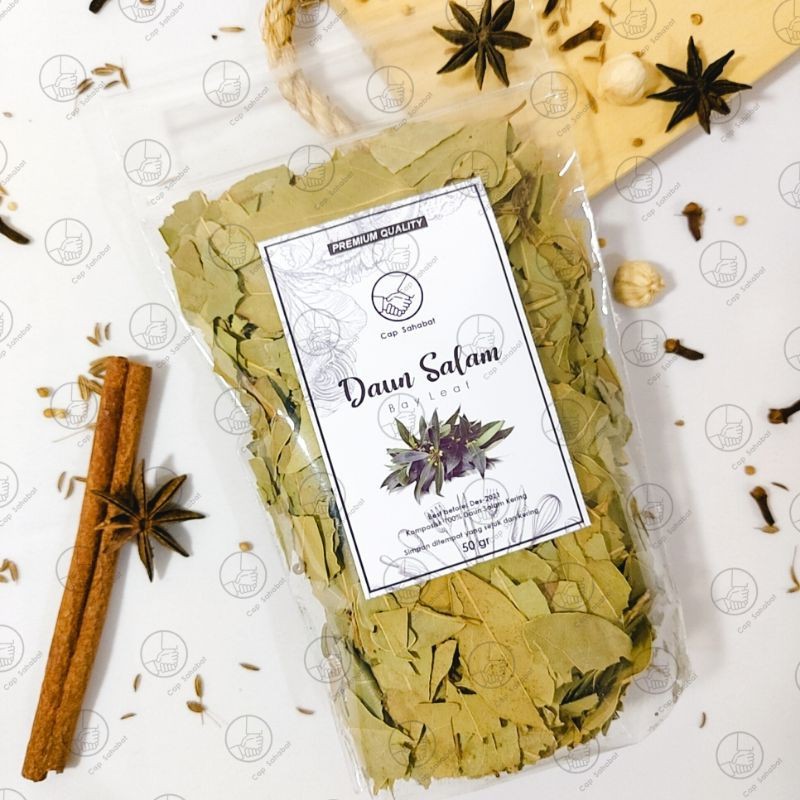 Jual 50gr Daun Salam / Bay Leaves / Salam Kering / Rempah / JSR 100% | Shopee Indonesia